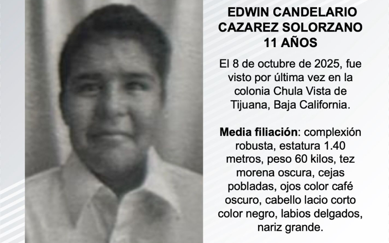 Pesquisa de Edwin Candelario Cazarez Solorzano de 11 años de edad ...